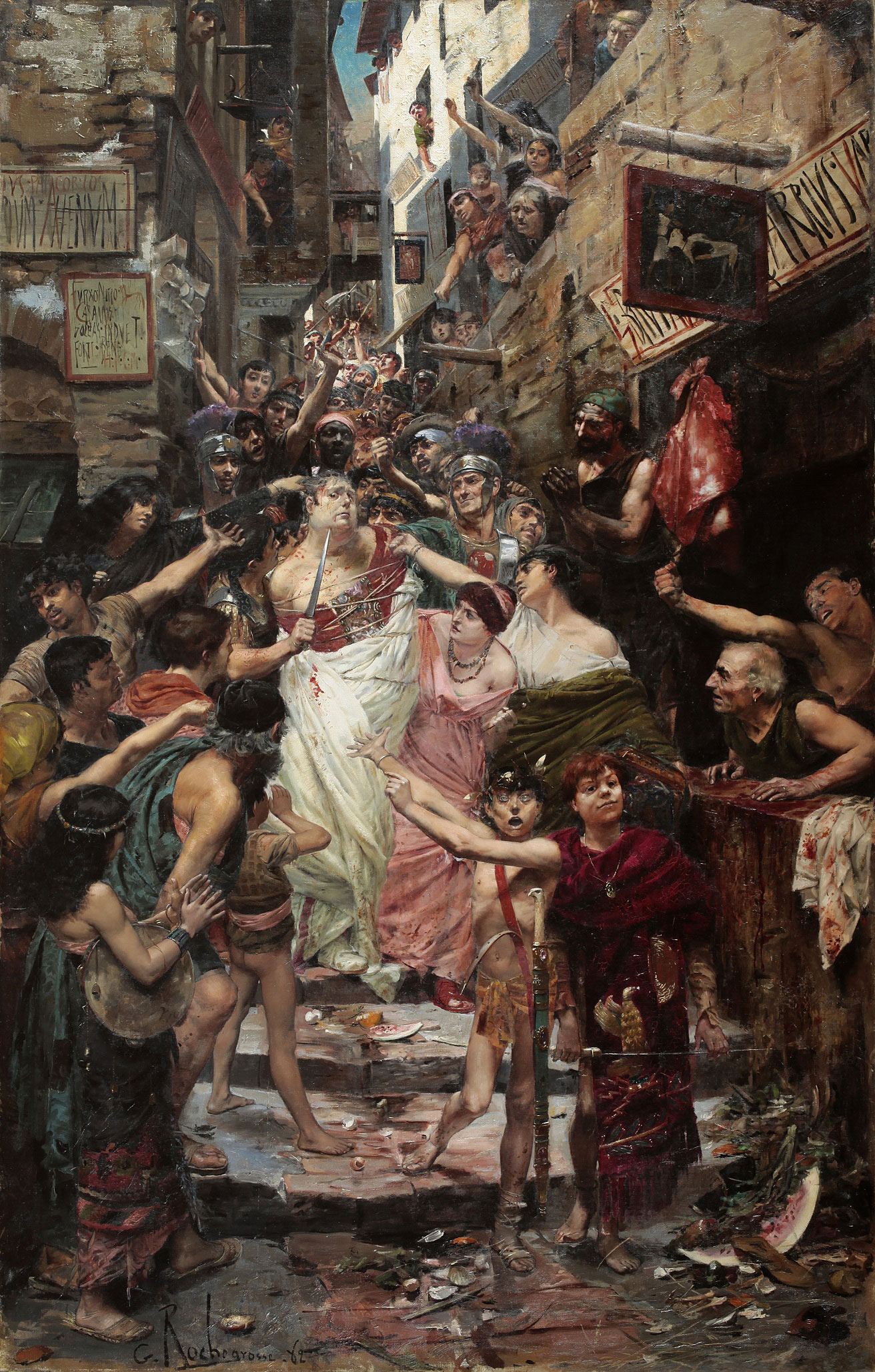 Vitellius traîné dans les rues de Rome